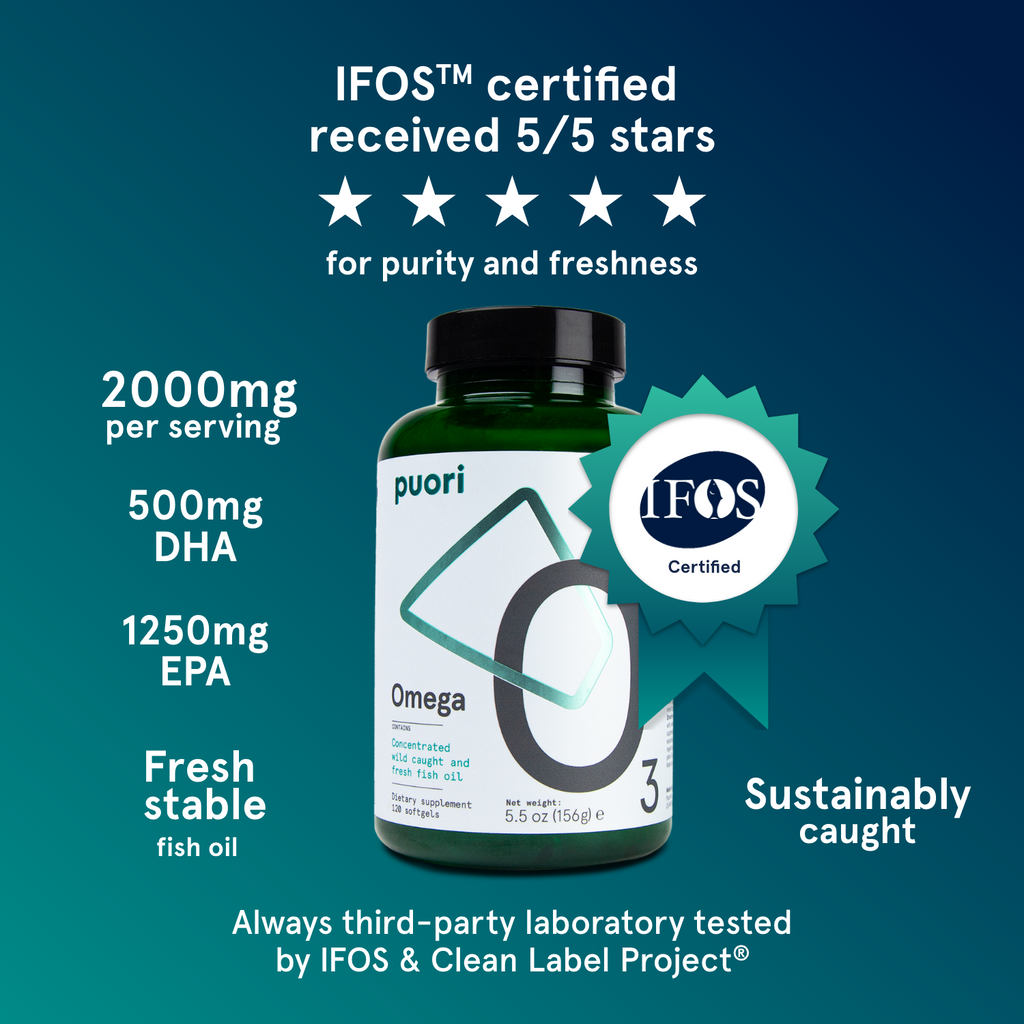 Puori O3 - Omega 3 - Ultra pure fish oil capsules