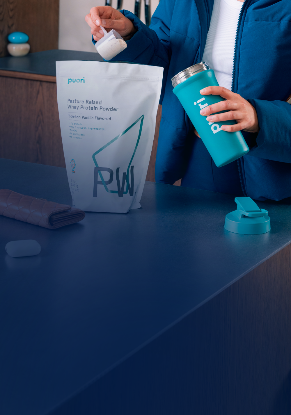 Puori PW1 - Whey protein powder with bourbon vanilla